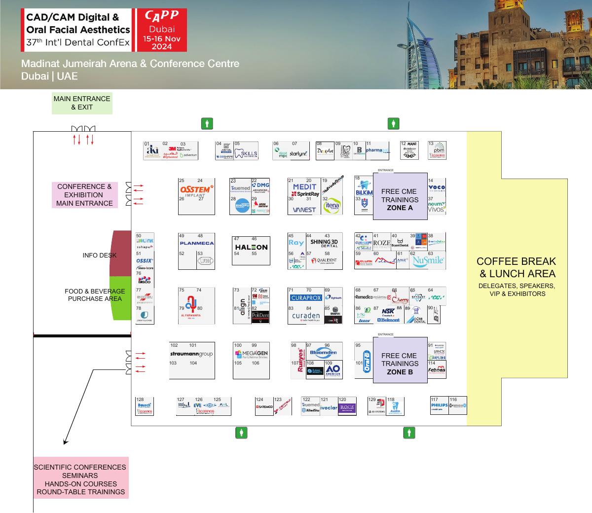 Exhibition Map - CAD/CAM Digital & Oral Facial Aesthetics 39th Int’l ...